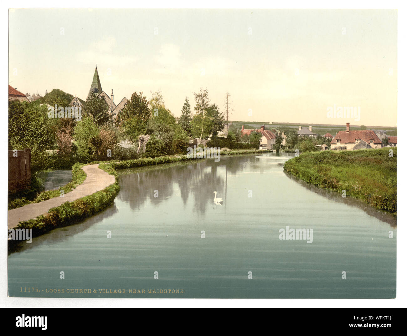 Loose Church and village, near Maidstone, England; Forms part of: Views ...