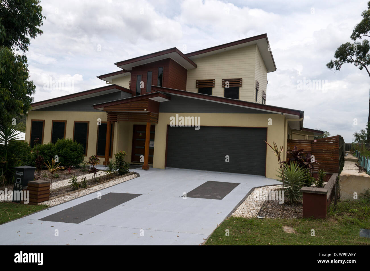 A modern Queenslander home in the city of Ipswich, a metropolitan area ...