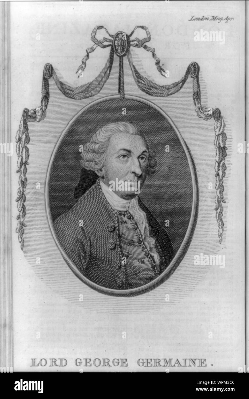 Lord George Germaine Stock Photo - Alamy