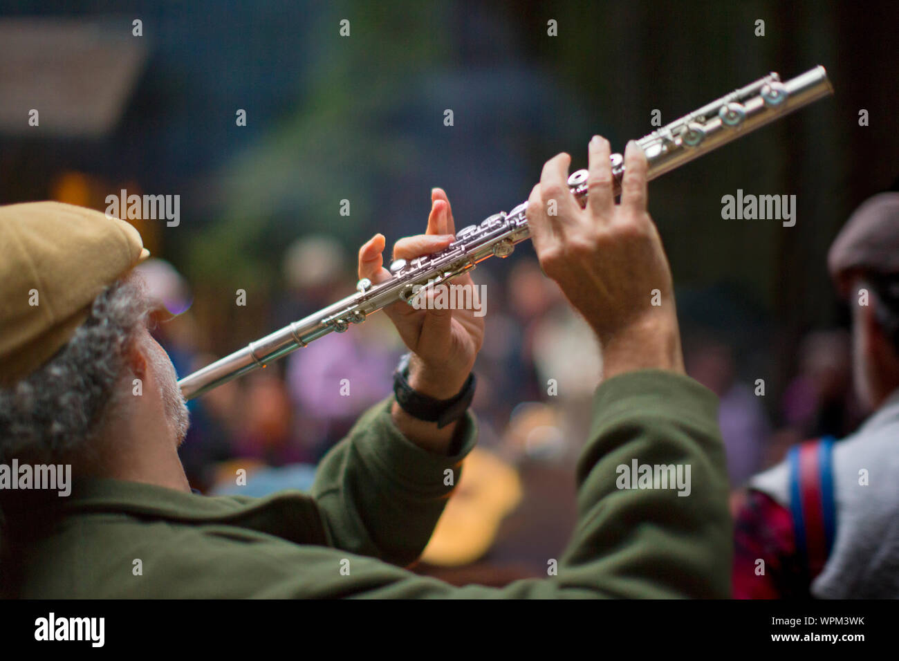 Man plays the flute hi-res stock photography and images - Alamy