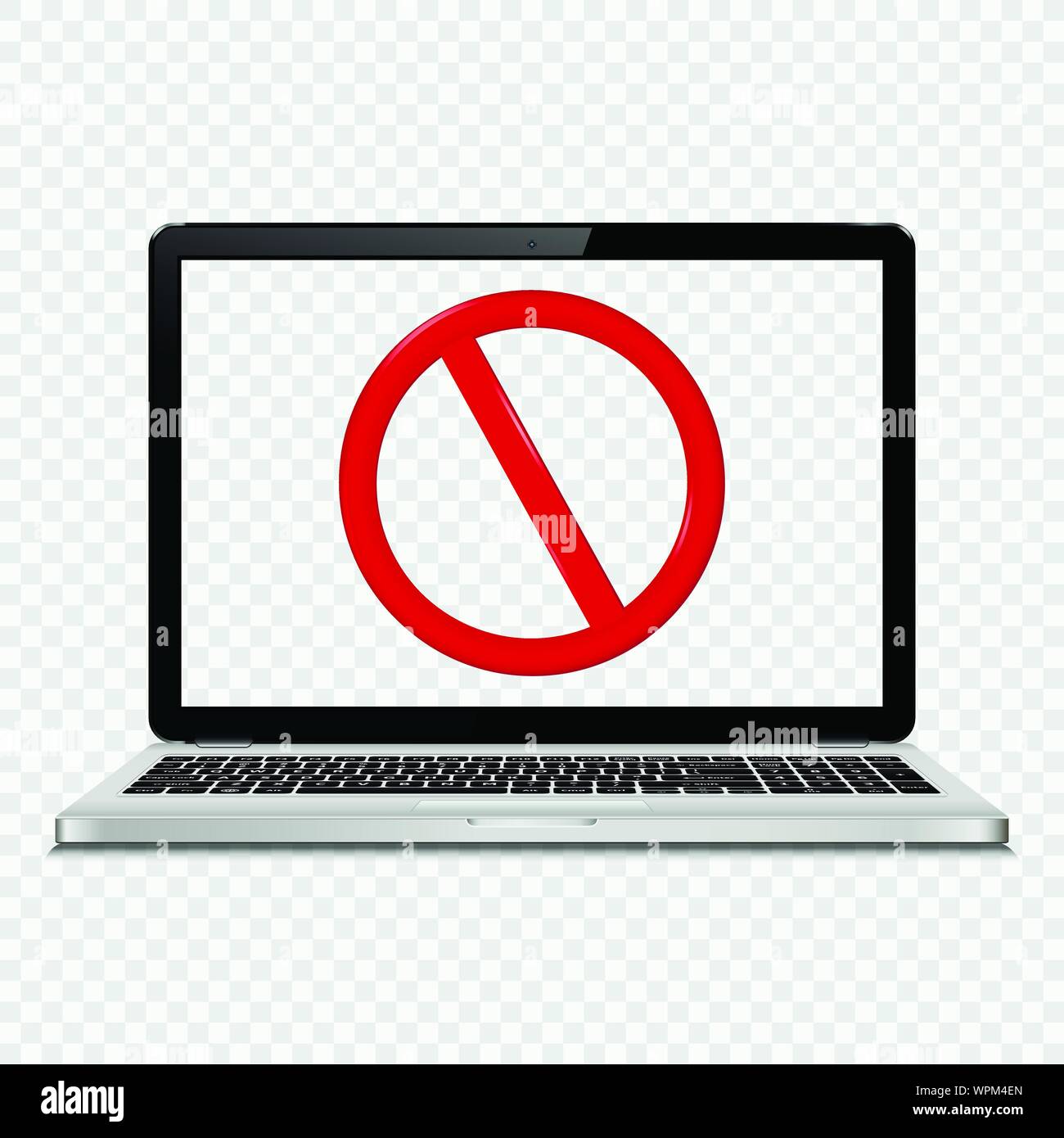 Prohibited symbol transparent Stock Vector Images - Alamy