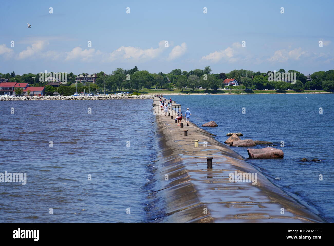 lake, lighthouse, morning, sheboygan, sunrise, wisconsin, blue harbor ...