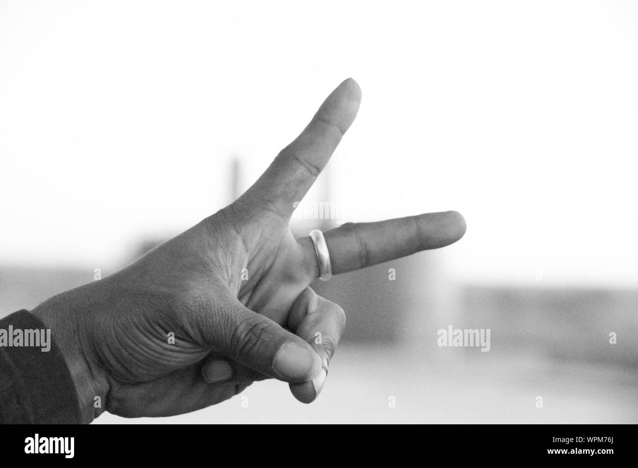 Peace sign Black and White Stock Photos & Images - Alamy