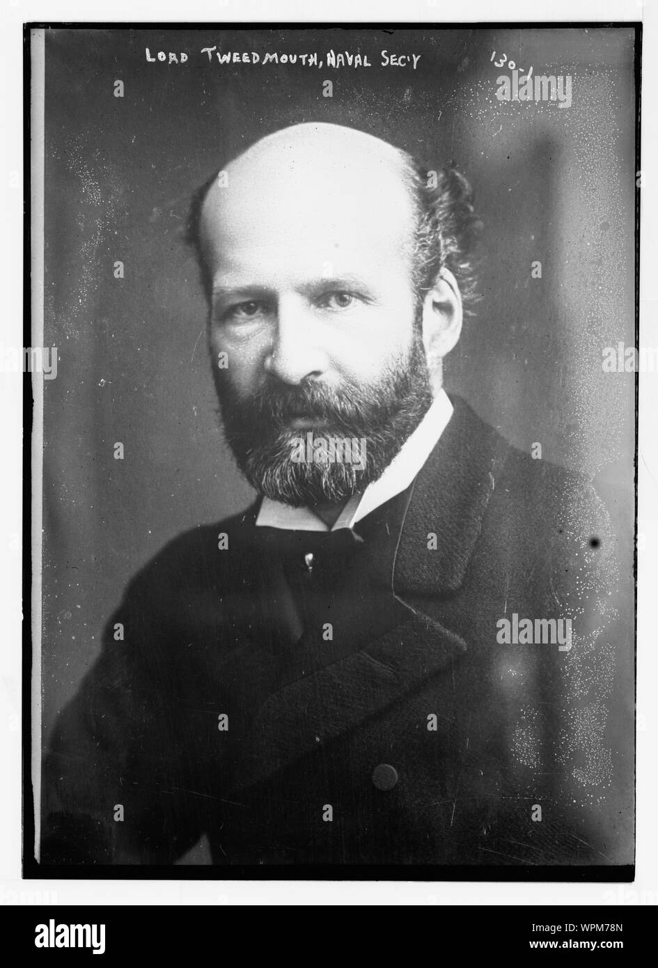 Lord Tweedmouth, Naval Secretary, portrait bust Stock Photo - Alamy