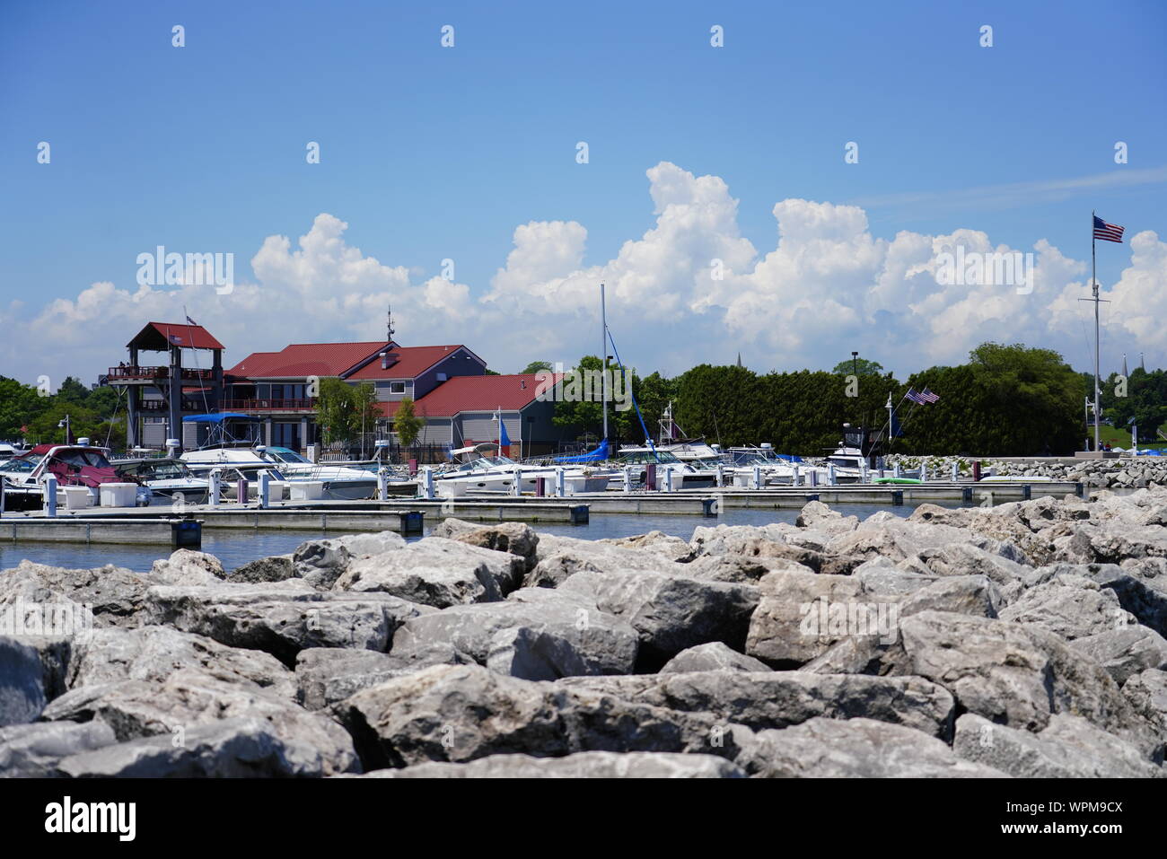 lake, lighthouse, morning, sheboygan, sunrise, wisconsin, blue harbor ...