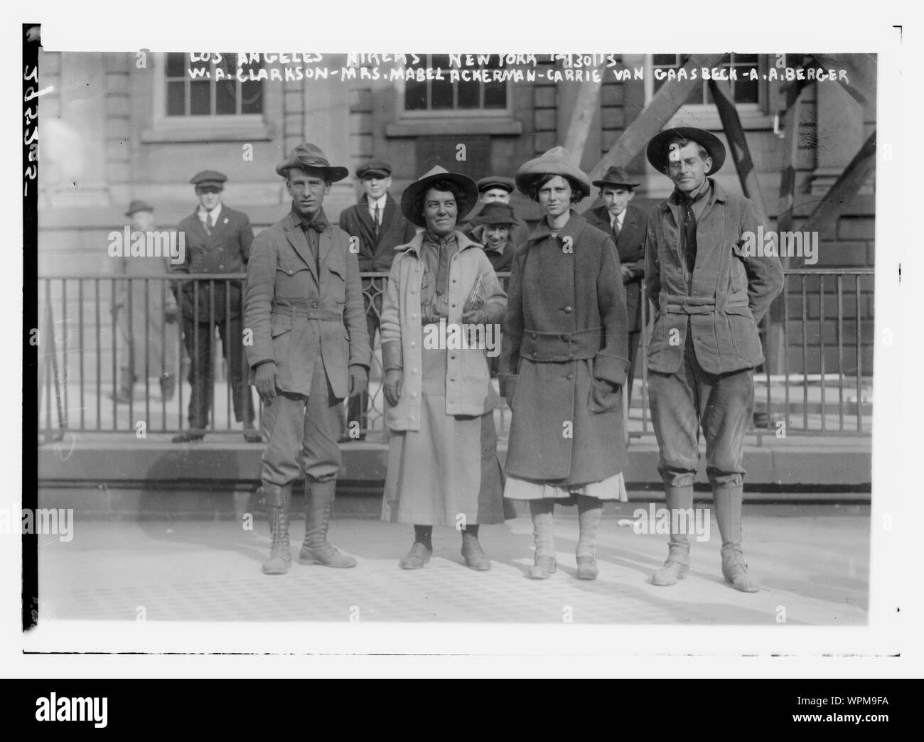 Los Angeles Hikers, N.Y., 12/30/13, W.A. Clarkson, Mrs. Mabel Ackerman ...