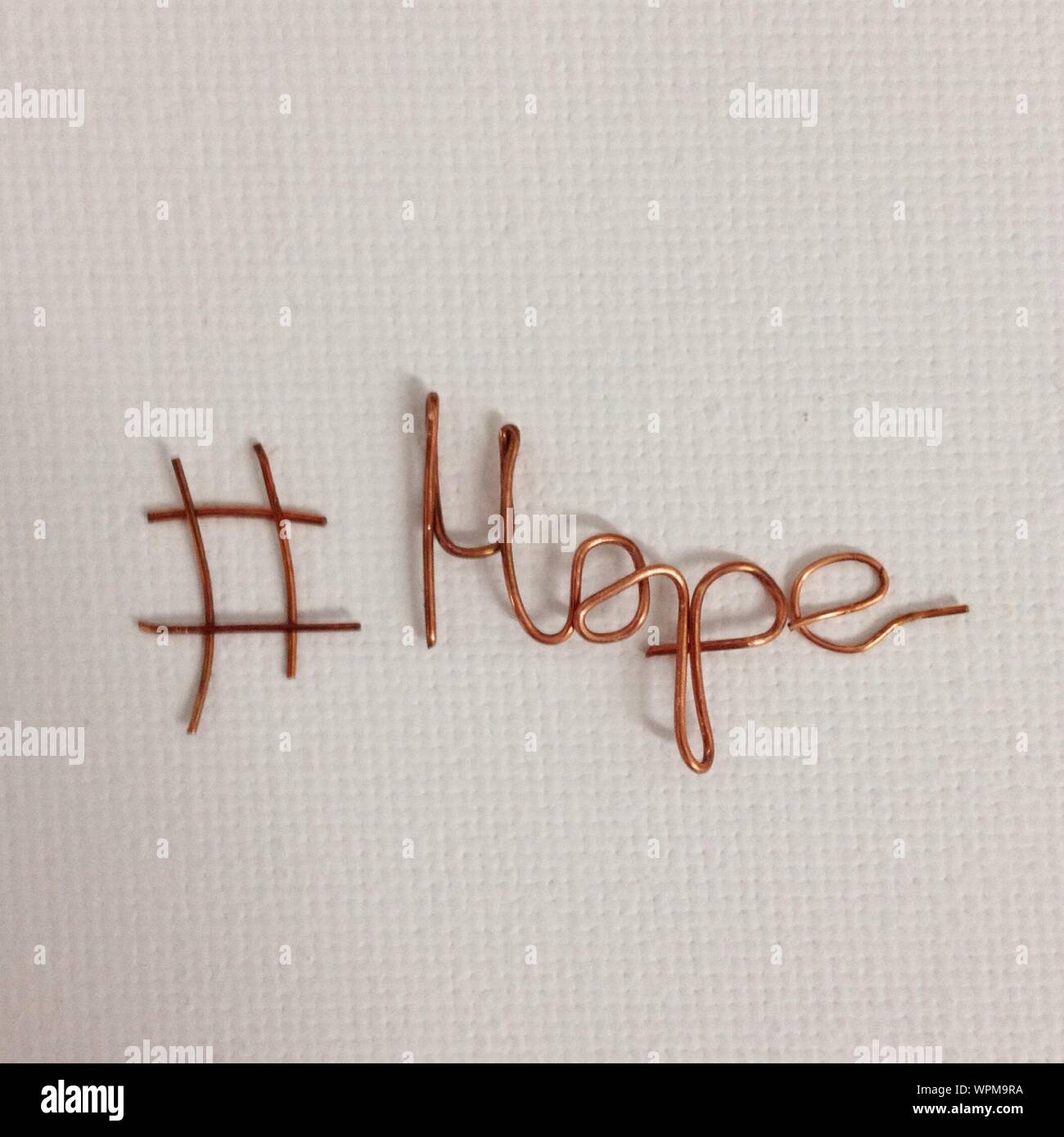 Hope written hi-res stock photography and images - Alamy
