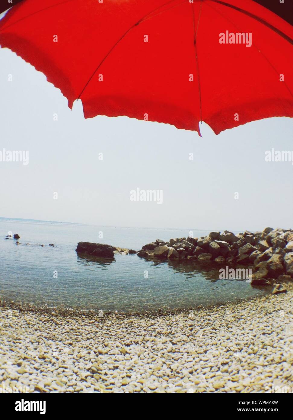 Parasol on beach hi-res stock photography and images - Alamy