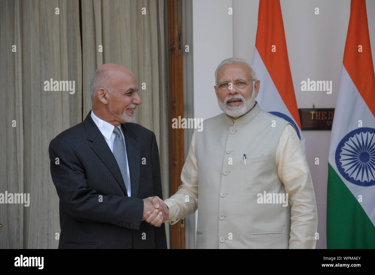 Indian Prime Minisster Narendra Modi with Dr. Mohammad Ashraf Ghani ...