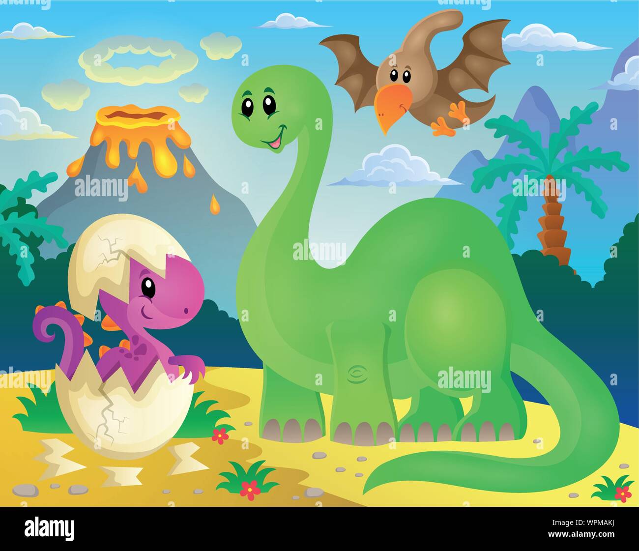 Dinosaur theme image 5 Stock Vector Image & Art - Alamy