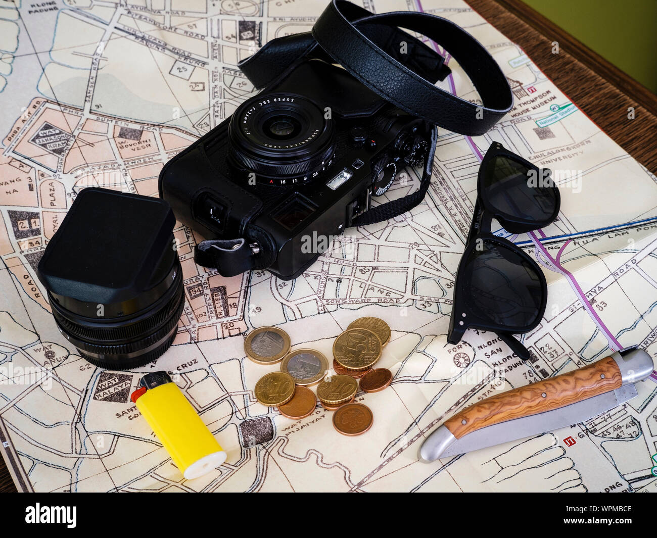 Urban explorer still life Stock Photo - Alamy