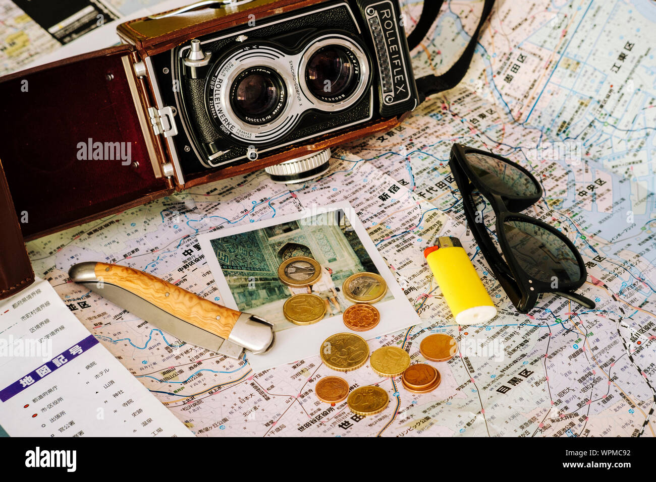 Urban explorer still life Stock Photo - Alamy