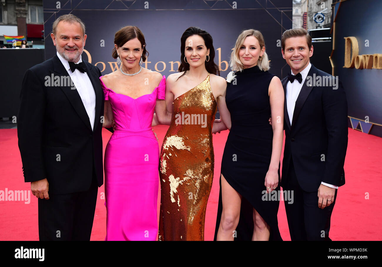 Hugh Bonneville, Elizabeth McGovern, Michelle Dockery Laura Carmichael and Allen Leech attending ...