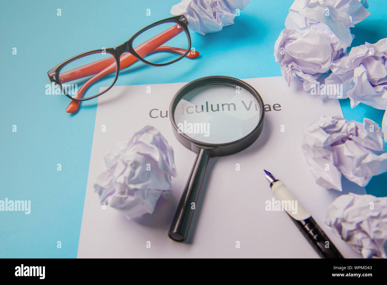 Curriculum vitae text on typing hi-res stock photography and images - Alamy