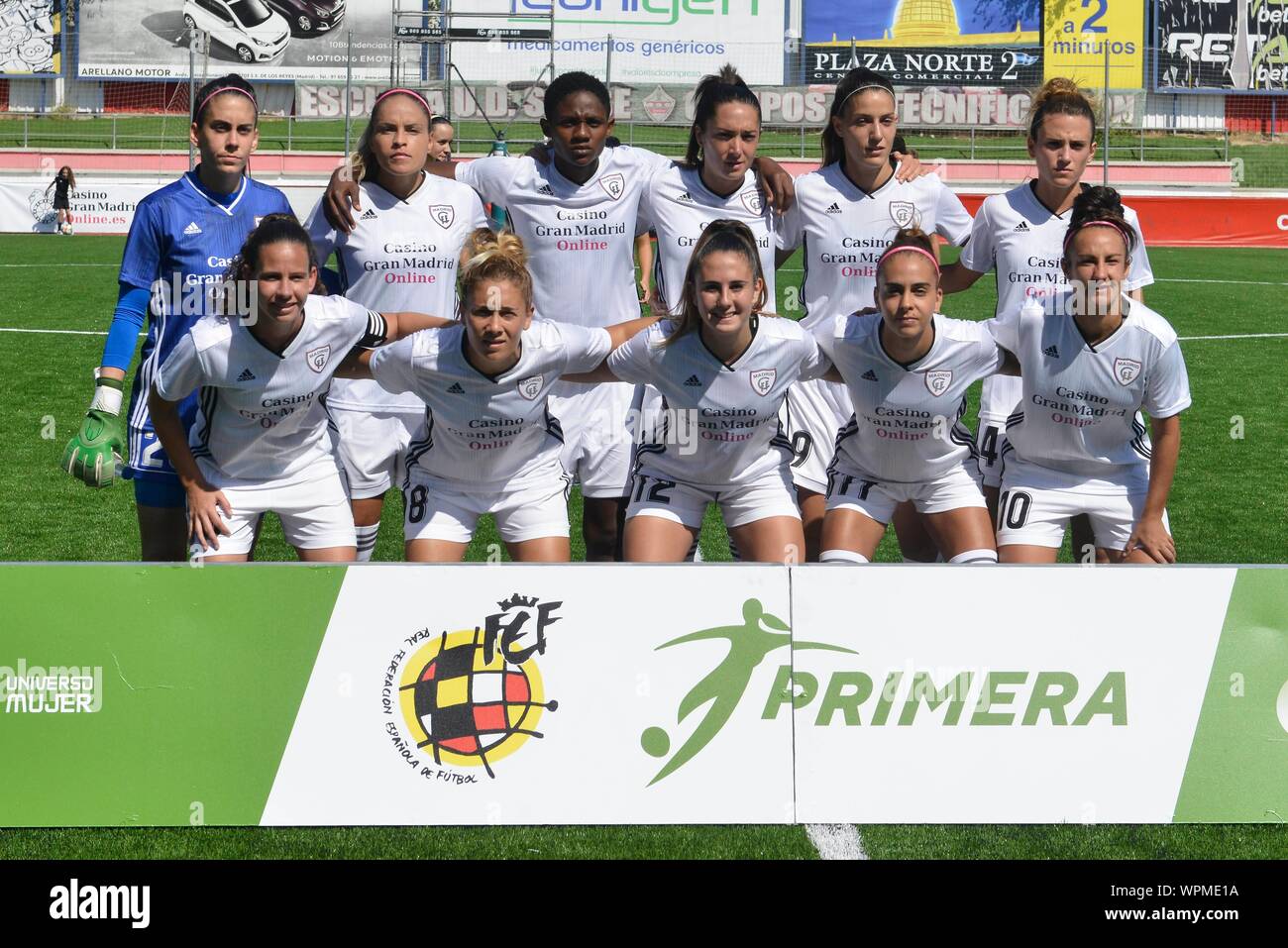 Madrid, Spain. 09th Sep, 2019. LINE-UP MADRID CFF DURING THE MACTH ...