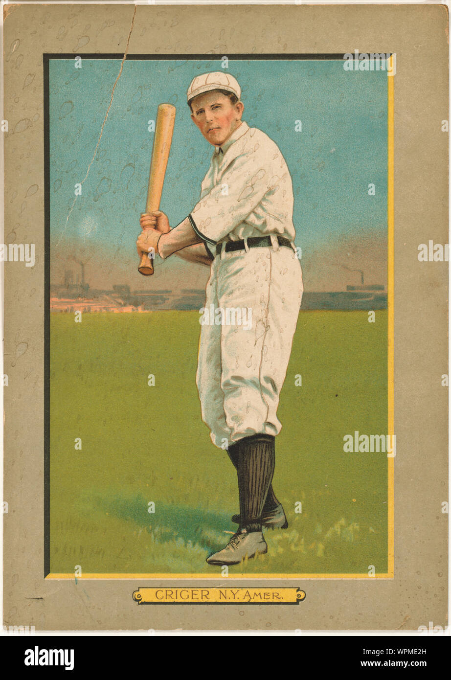 Lou Criger, New York Highlanders, baseball card portrait Stock Photo ...