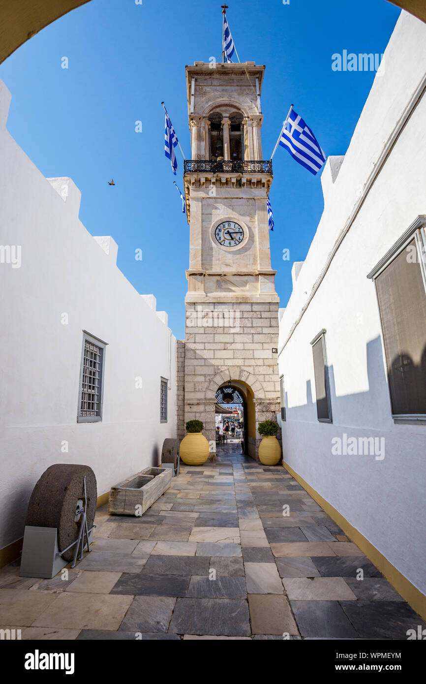 Entrance to the monastery in the town of Hydra, Greece Stock Photo - Alamy