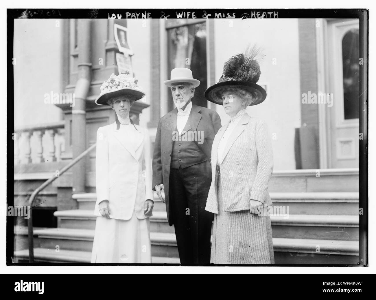 Lou Payne & wife and Miss Heath Stock Photo - Alamy