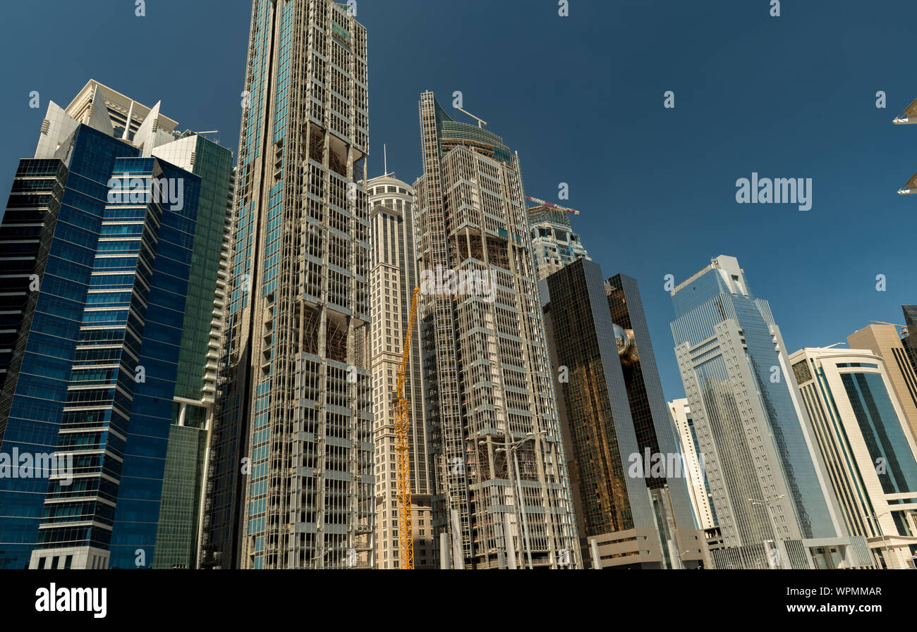New built office building in the center of Doha, Qatar Stock Photo - Alamy