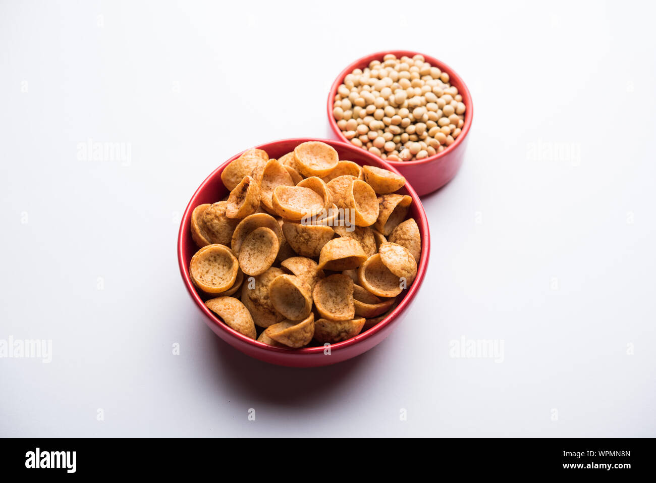 High Protein Soya Katori snacks from India, served in a bowl with raw ...