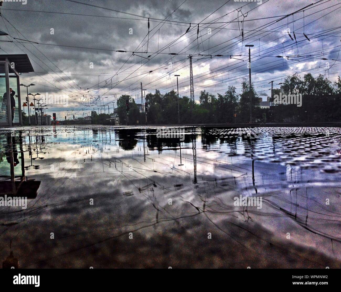 Power line water hi-res stock photography and images - Alamy