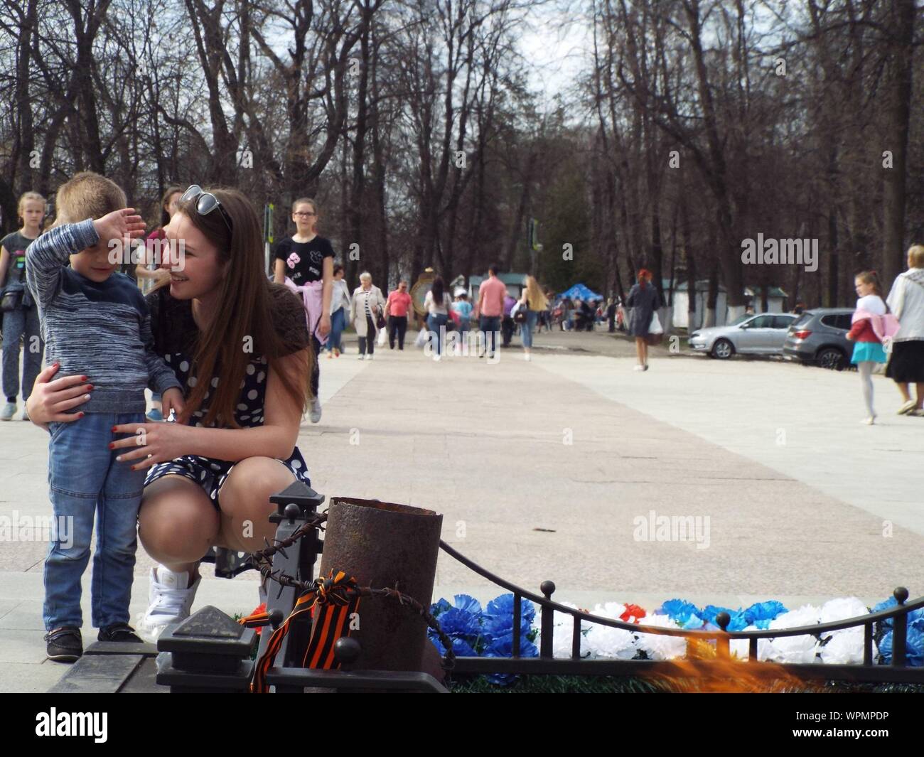 Russia mother son hi-res stock photography and images - Alamy