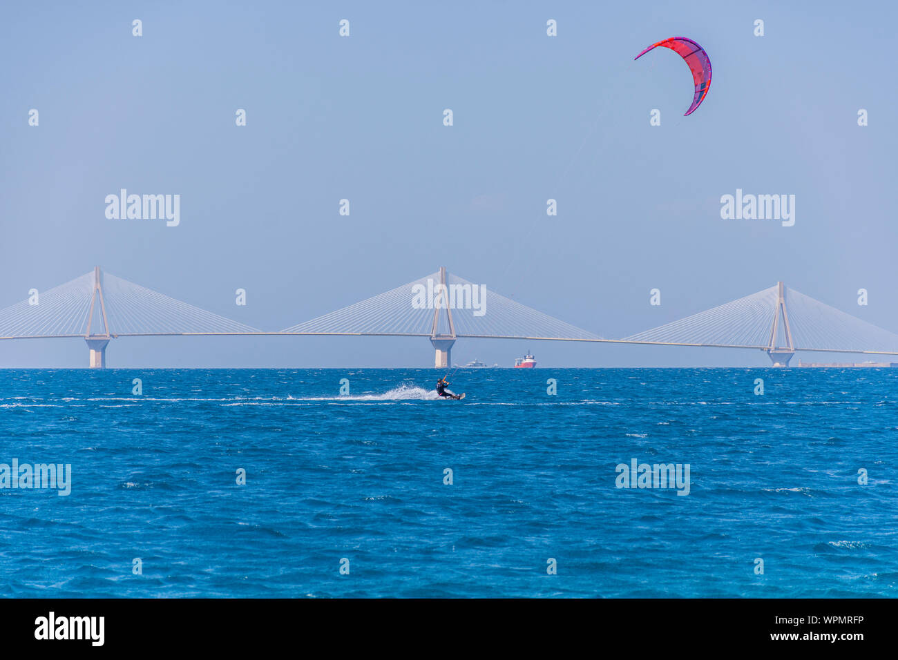 Kitesurfing greece hi-res stock photography and images - Alamy