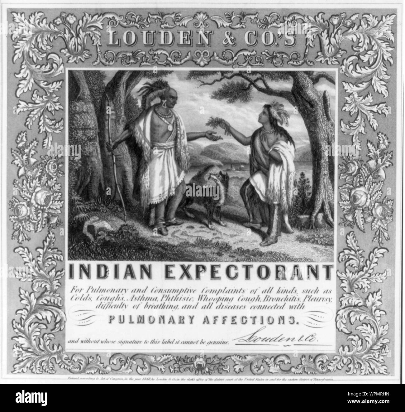 Louden's Indian Expectorant Stock Photo - Alamy