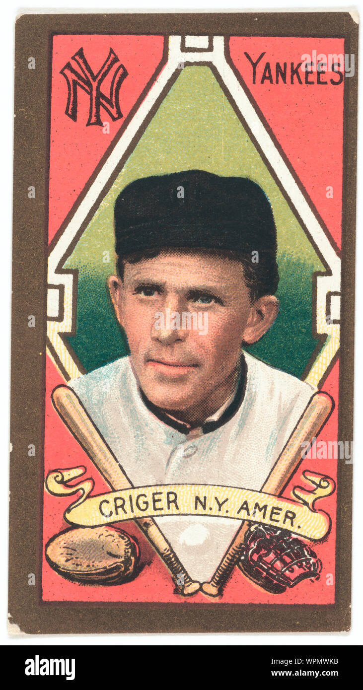 Louis Criger, New York Yankees, baseball card portrait Stock Photo - Alamy
