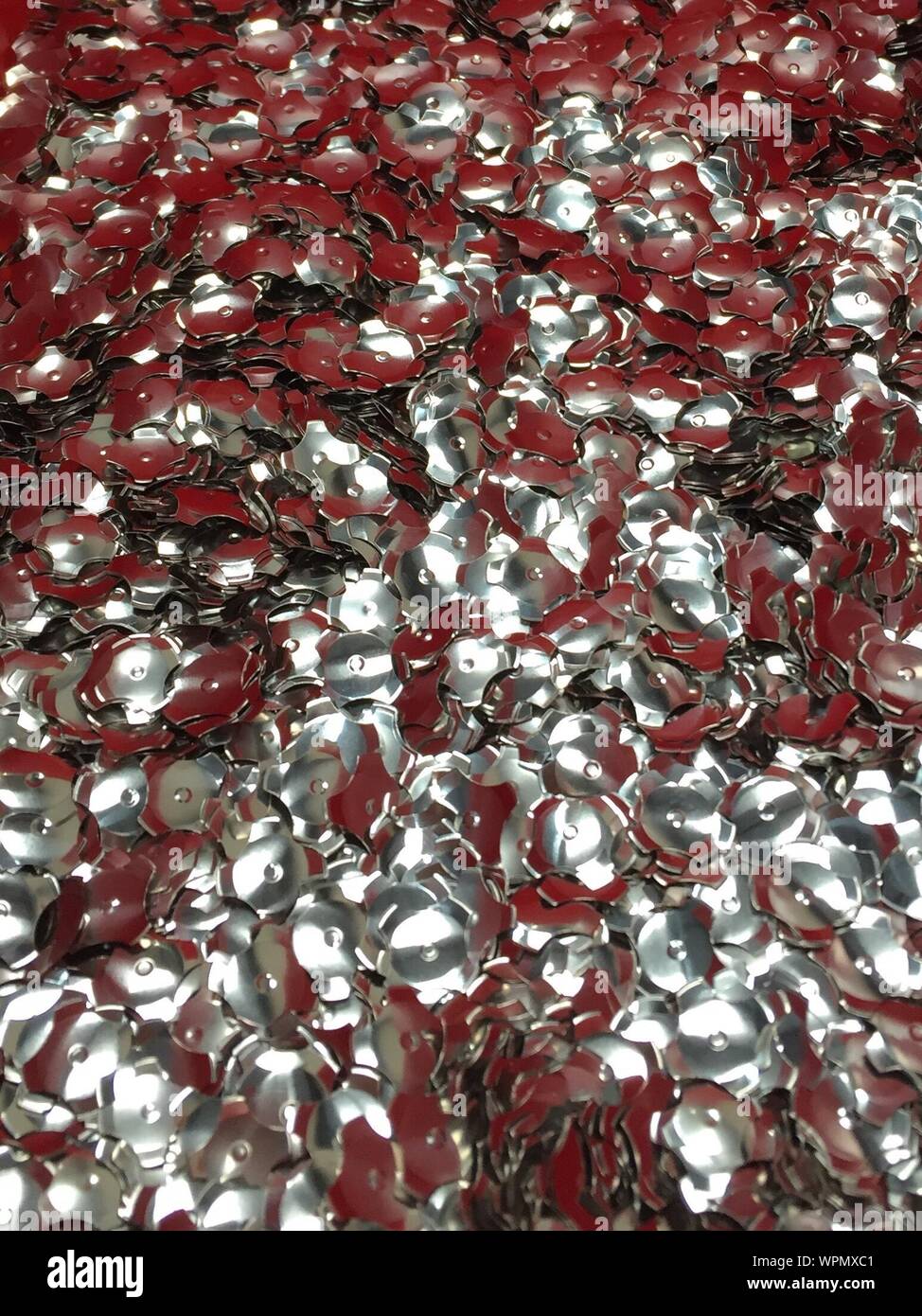 Stack Of Metal Objects Stock Photo - Alamy