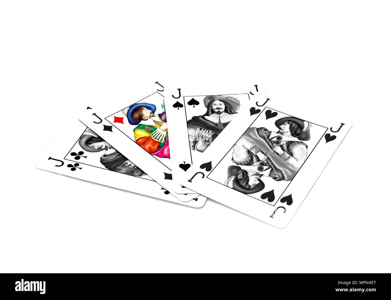 Four jacks playing cards hi-res stock photography and images - Alamy