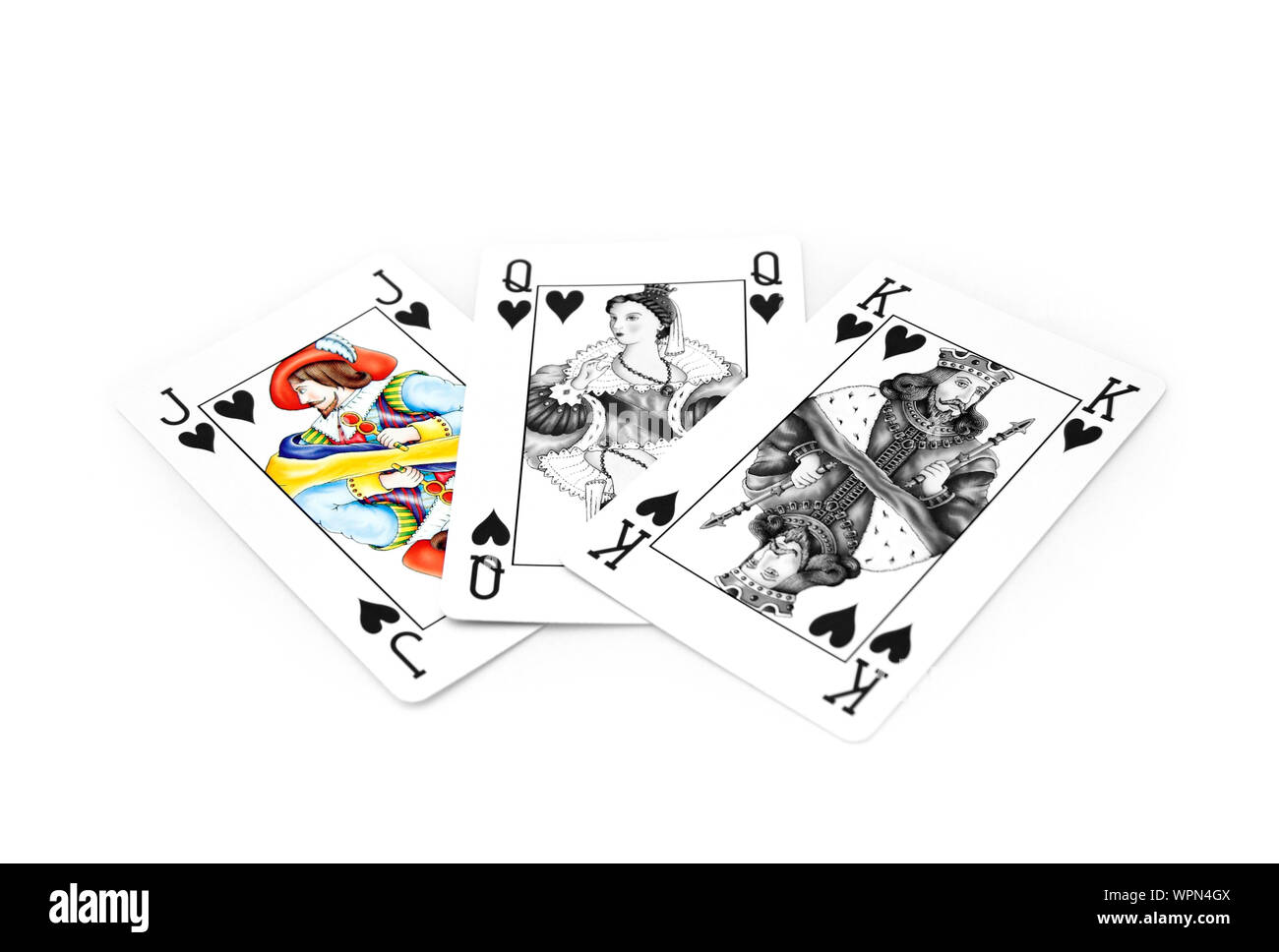 Deck playing cards close Cut Out Stock Images & Pictures - Alamy