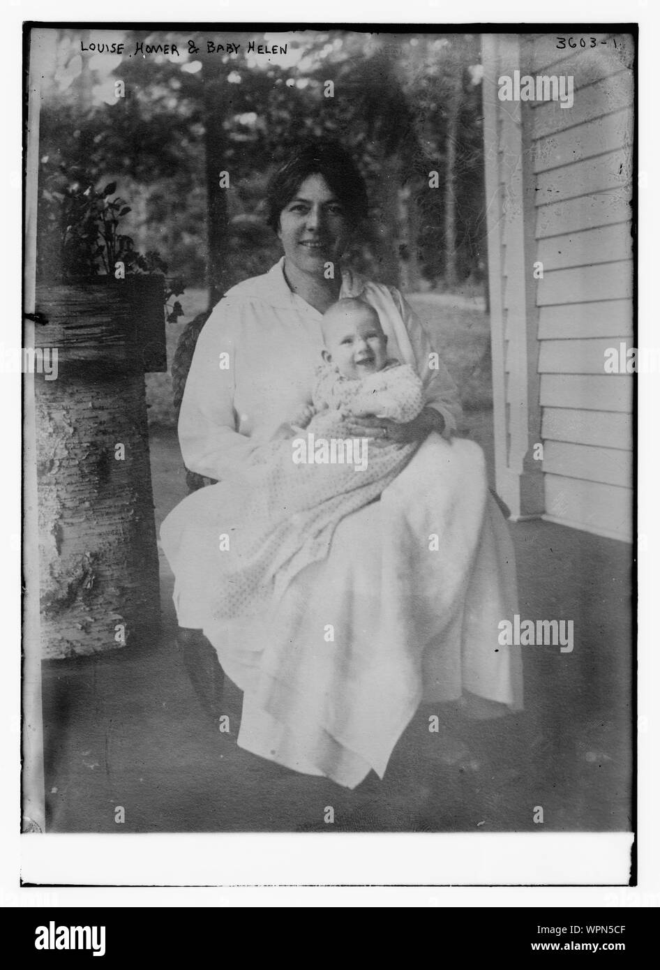 Louise Homer and Baby Helen Stock Photo - Alamy