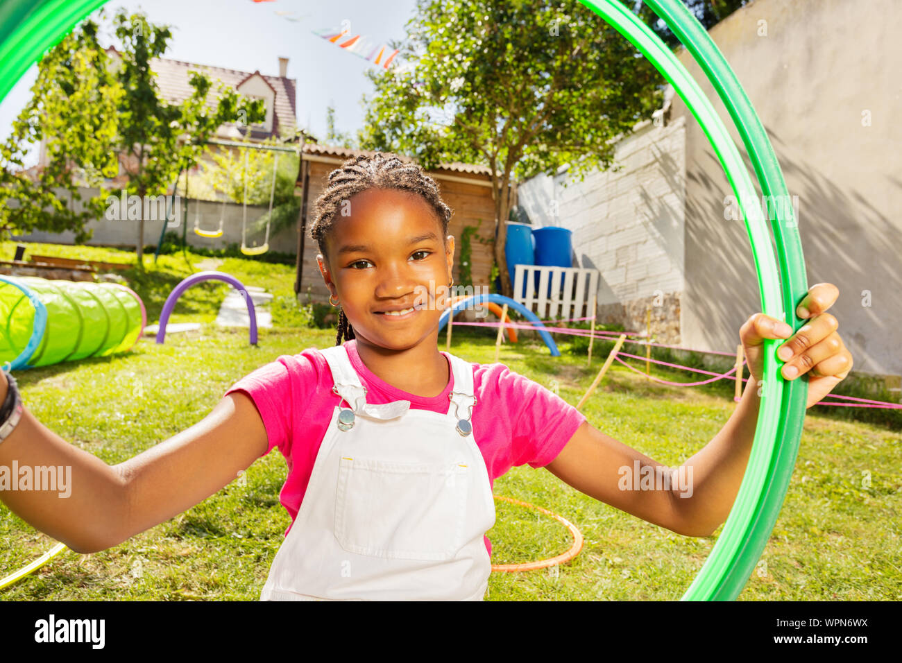 Playground hula hoop hi-res stock photography and images - Alamy
