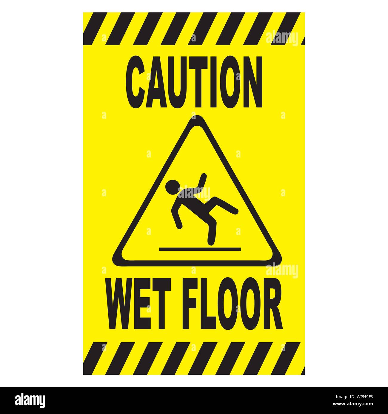 caution wet floor Stock Vector Image & Art - Alamy