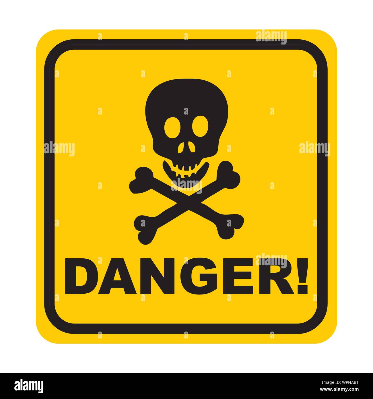 Danger skull hazardous stamp hi-res stock photography and images - Alamy
