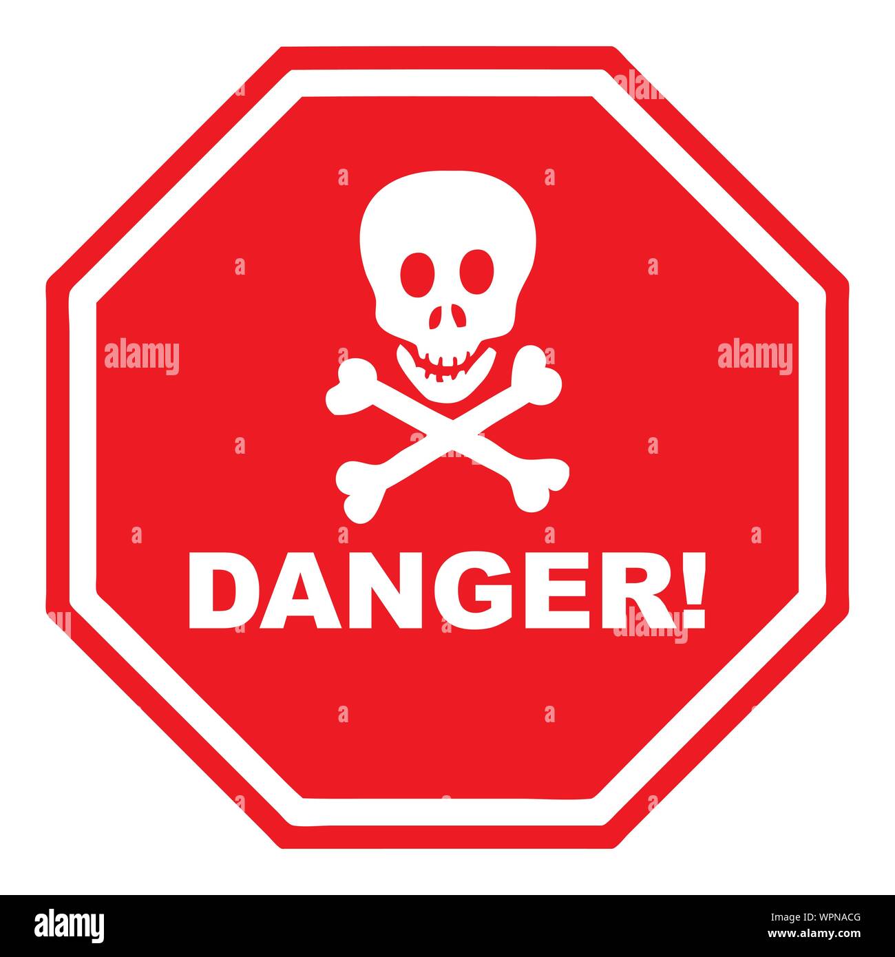 Danger skull hazardous stamp hi-res stock photography and images - Alamy