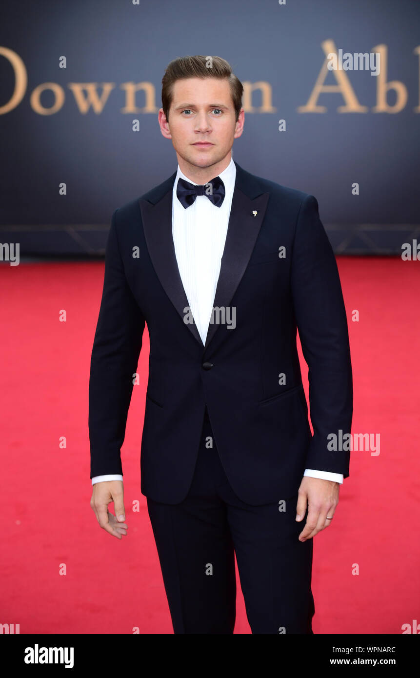 Allen Leech attending the world premiere of Downton Abbey, held at the ...