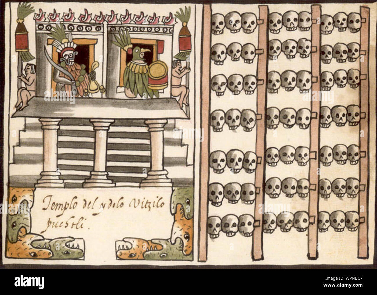 Tzompantli skull rack hi-res stock photography and images - Alamy