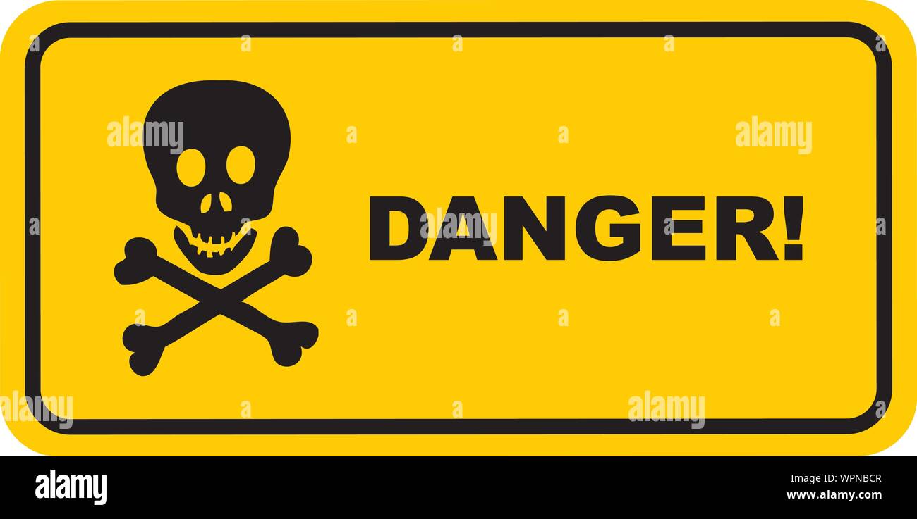 Skull bones danger poison laboratory Stock Vector Images - Alamy