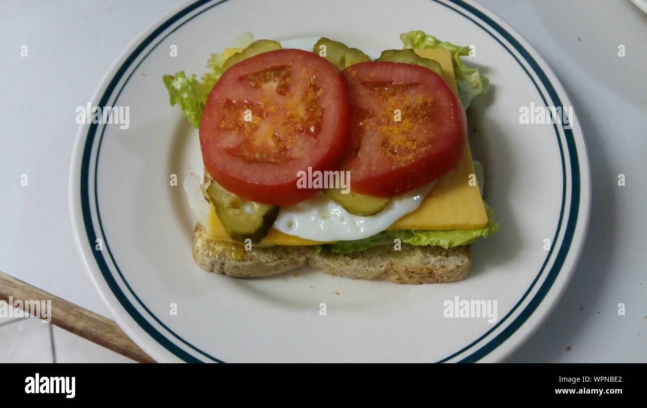 Healthy open sandwich hi-res stock photography and images - Alamy