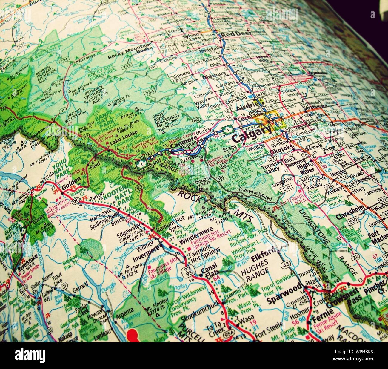 Close up map hi-res stock photography and images - Alamy