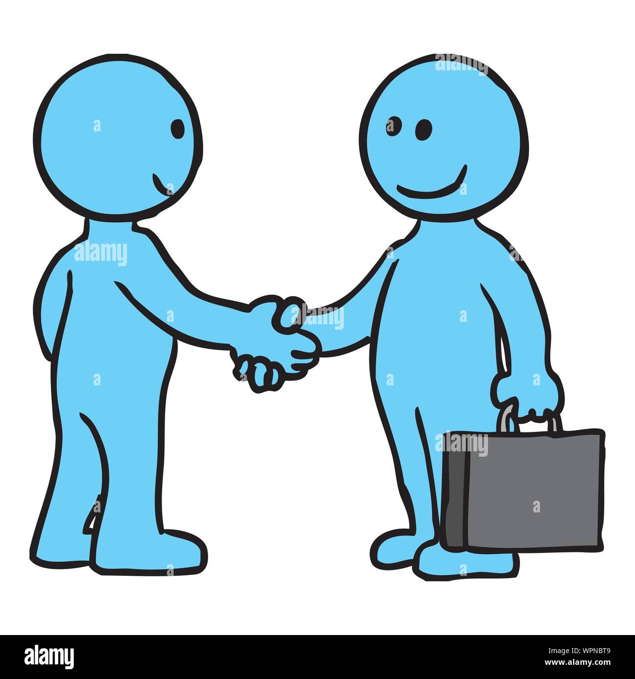 Man shaking hand woman in Stock Vector Images - Alamy