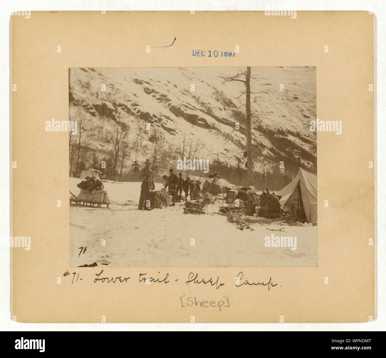 Lower trail, sheep camp Stock Photo - Alamy