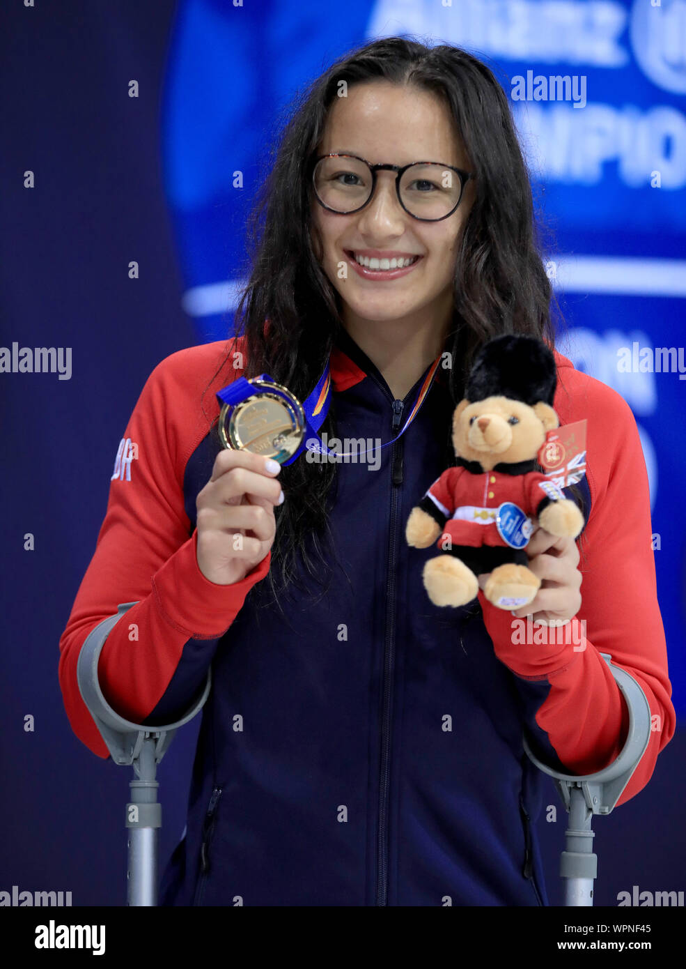 Great Britain's Alice Tai with her Gold Medal after winning the Women's ...