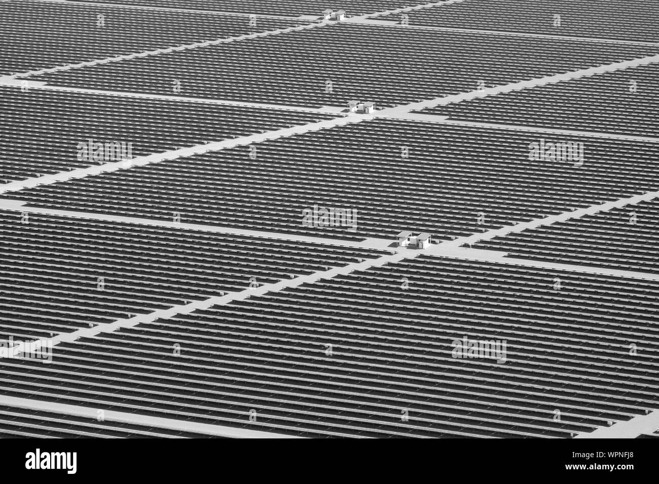 Solar panels view Black and White Stock Photos & Images - Alamy