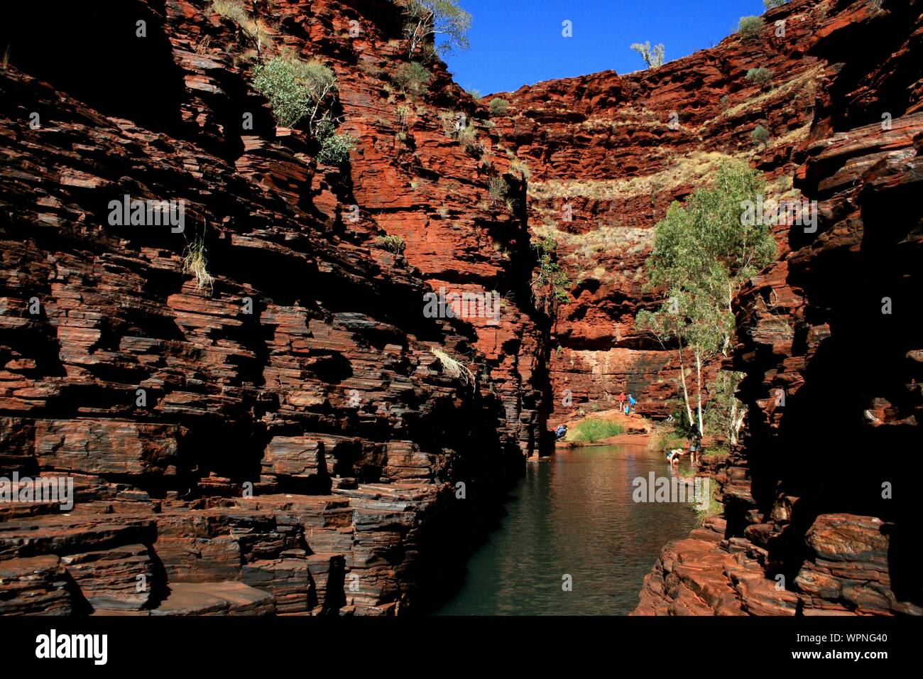 Hiking and swimming in Karijini National-Park, Western Australia with ...