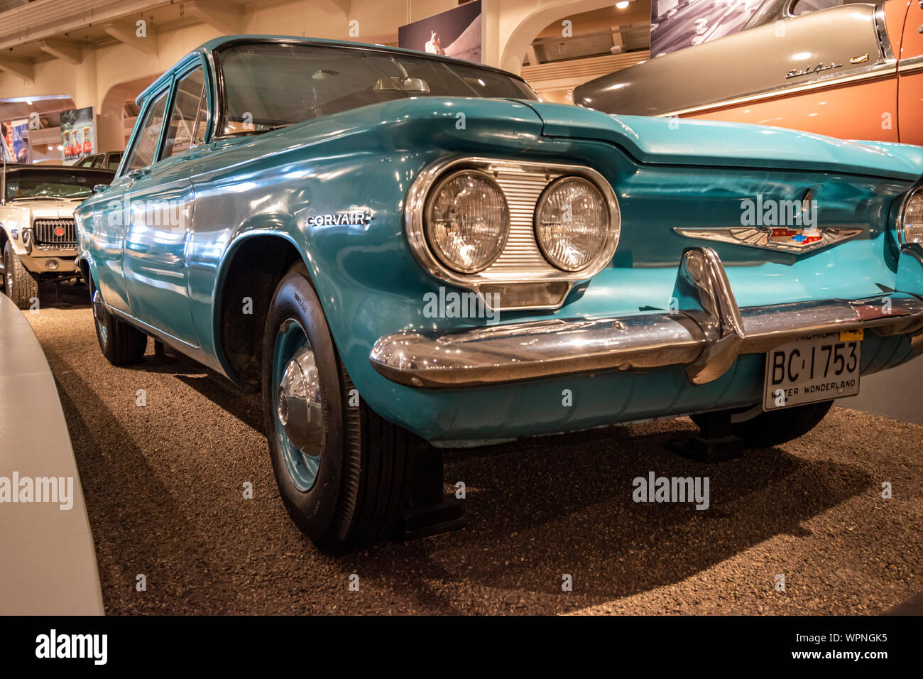 Dearborn, Mi, Usa - March 2019: The 1960 Chevrolet Corvair sedan ...