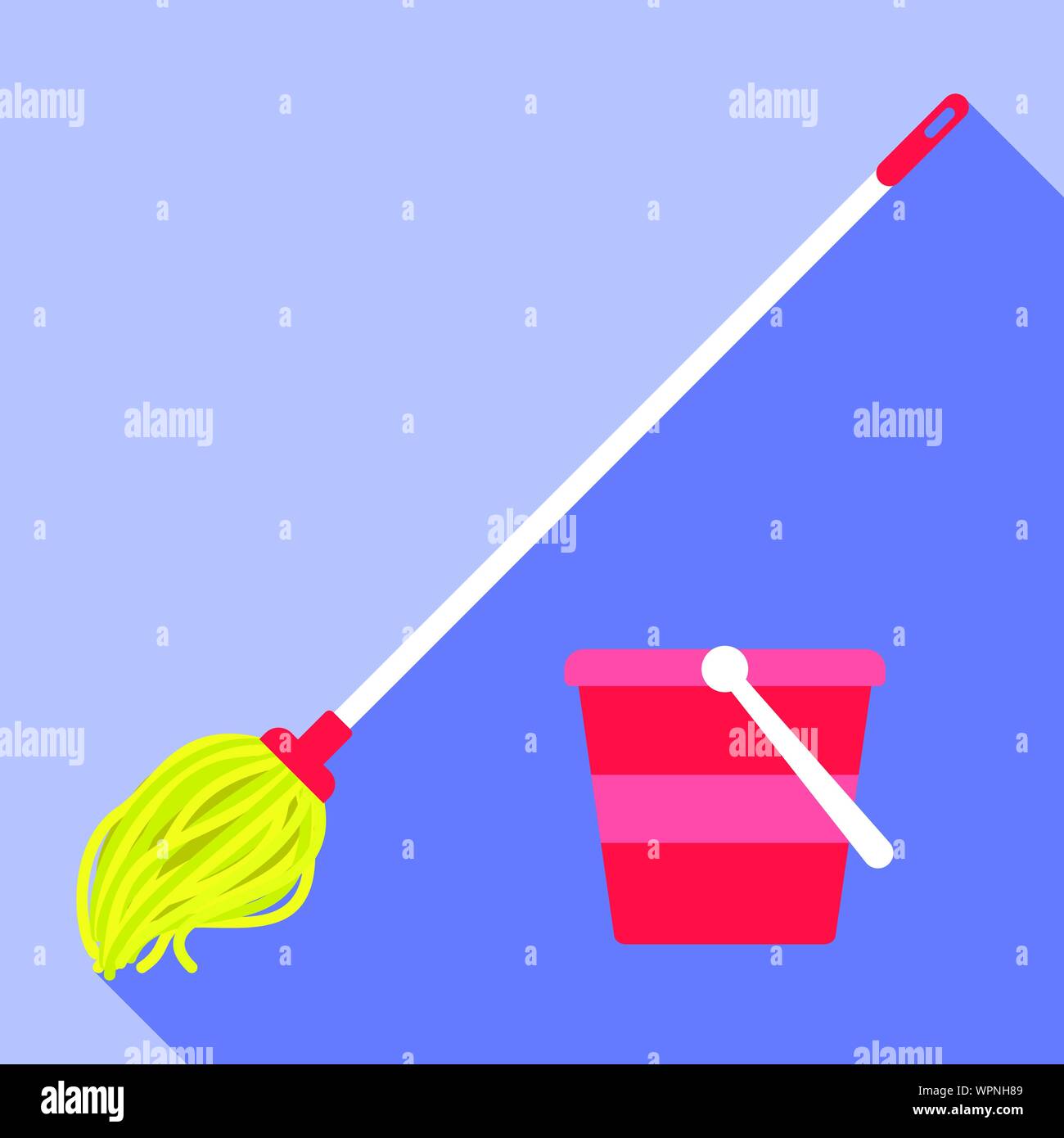 Classic mop icon. Flat illustration of classic mop vector icon for web ...