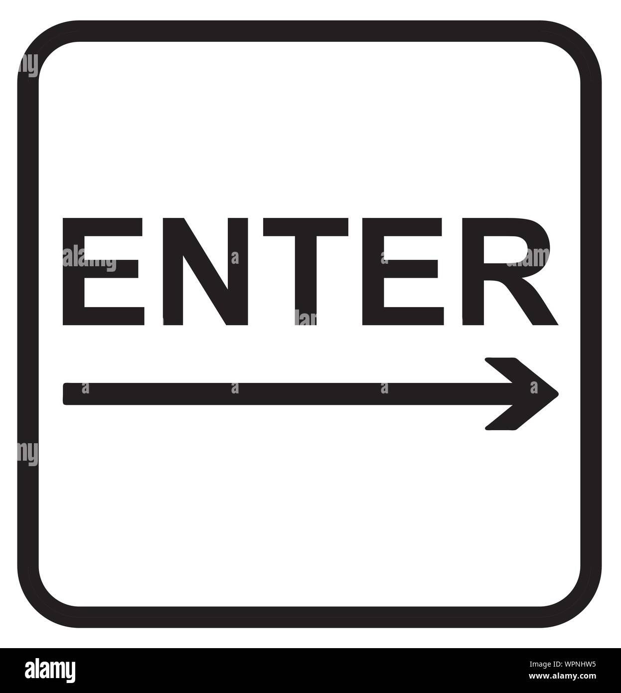 White wall no entry sign Black and White Stock Photos & Images - Alamy